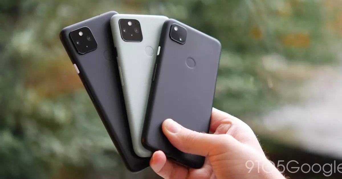 Disgwylir i Google Pixel 5a 5G redeg ar yr un sglodyn â Pixel 5