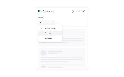 Google डॉक्स टिप्पण्या फिल्टर