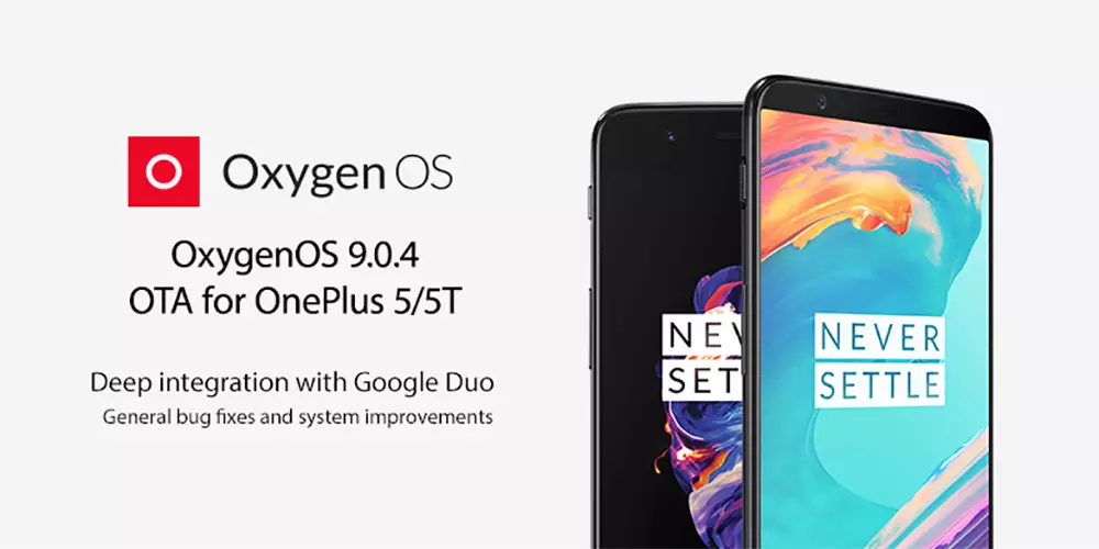 OxygenOS 9.0.4 OnePlus 5-ისთვის და OnePlus 5T-ისთვის