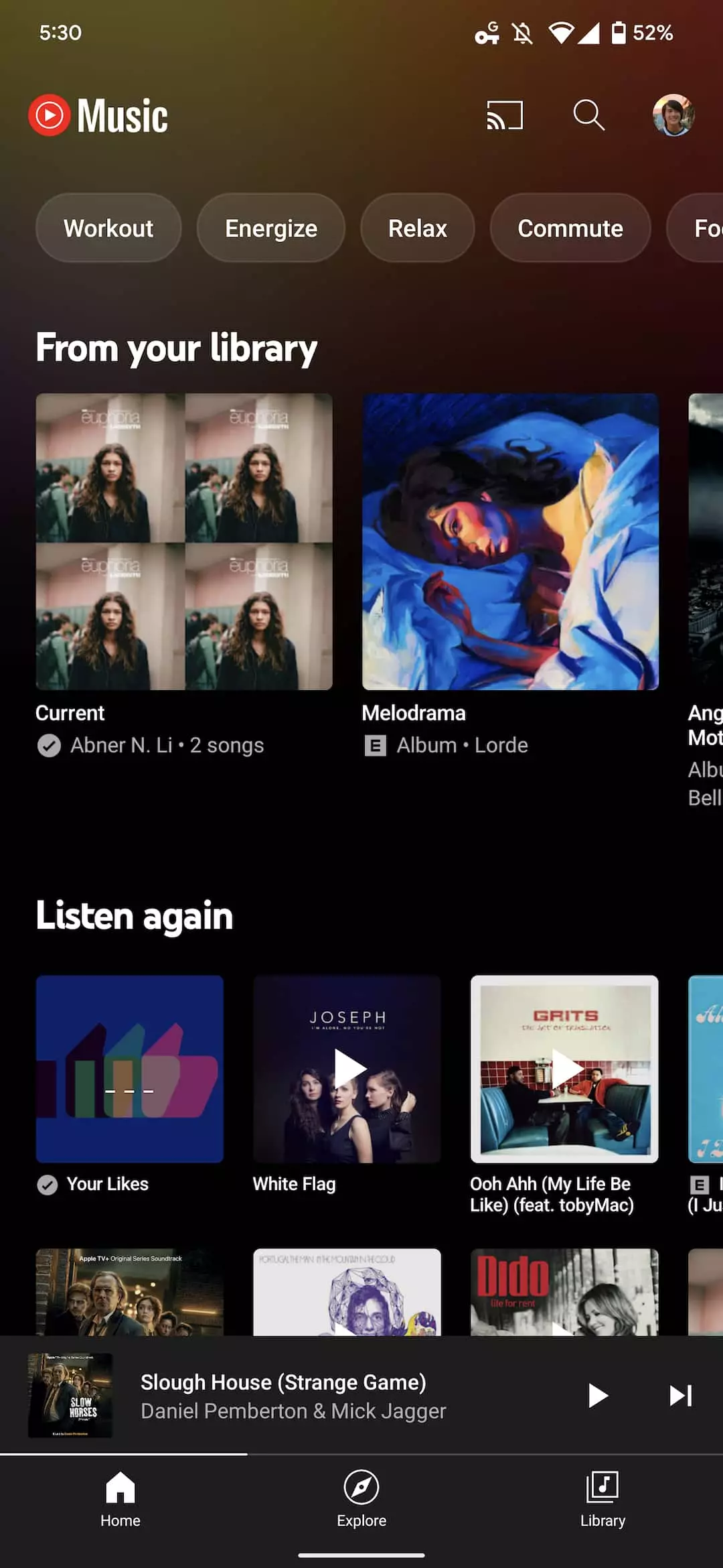 YouTube Music-kleur