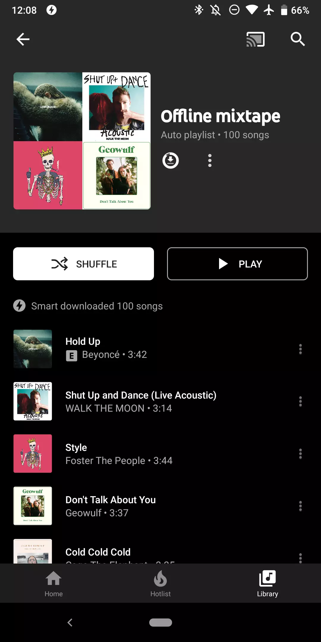 YouTube Music स्मार्ट डाउनलोडहरू