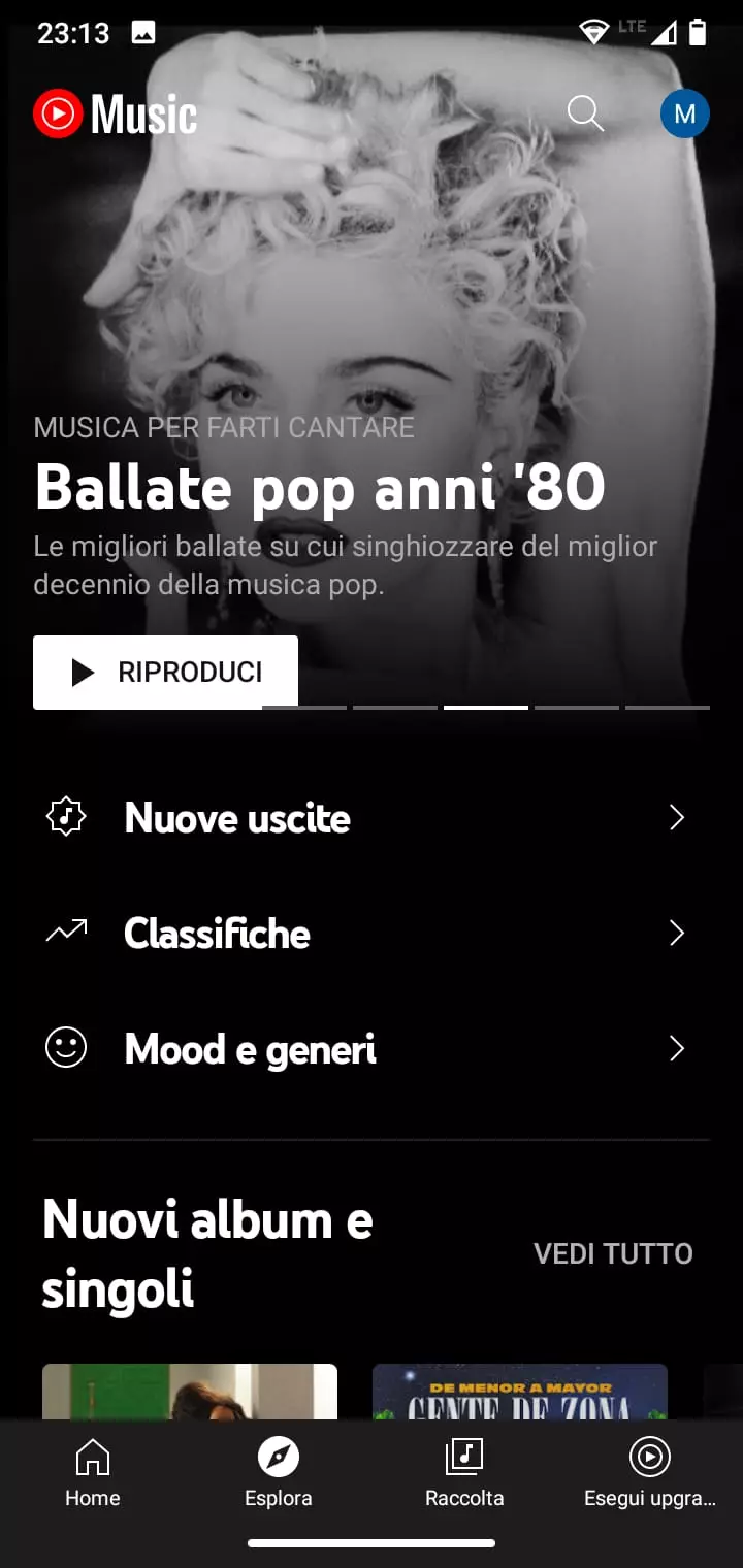 YouTube Music Onani ma Albums