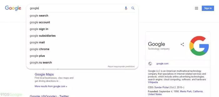 „Google“ paieškos testavimo medžiagos temos perkūrimas naudojant nuolatinę, piliulės formos paieškos juostą [galerija] 28156_3