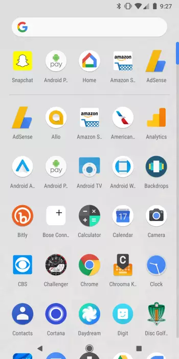 Ang Google Pixel 2 ay may madilim na tema kapag pinalitan mo ang iyong wallpaper 28166_3