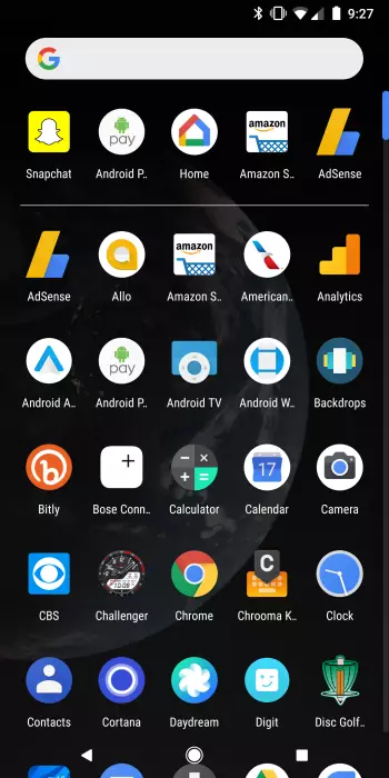 Google Pixel 2 nduweni tema peteng nalika sampeyan ngganti wallpaper 28166_6