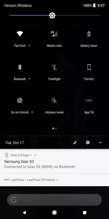 Google Pixel 2 mempunyai tema gelap apabila anda menukar kertas dinding anda 28166_7