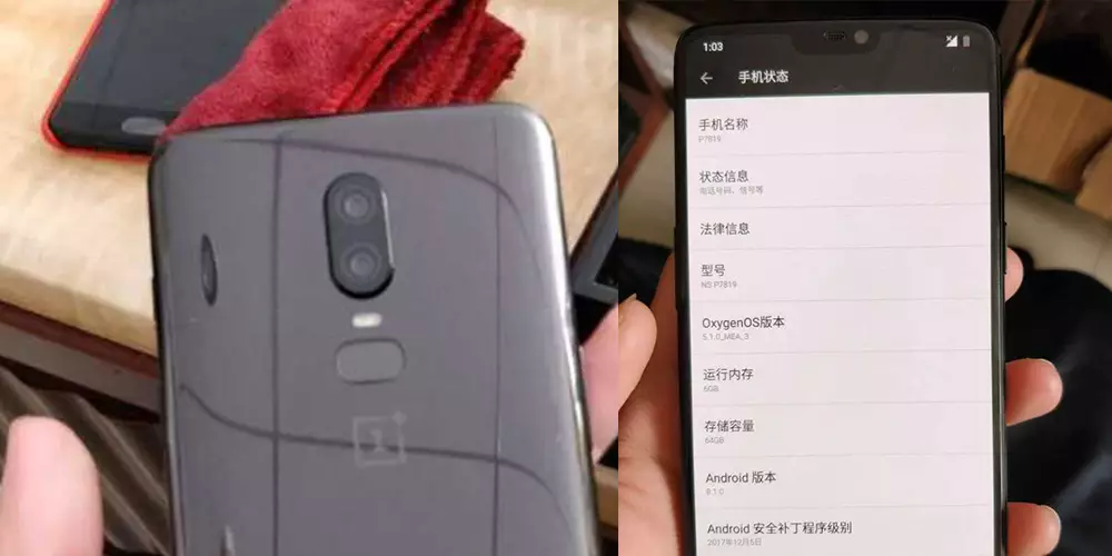 स्केची लीकले पुन: डिजाइन गरिएको OnePlus 6 w/ notch र गिलास फिर्ता टो मा देखाउँछ 28191_1