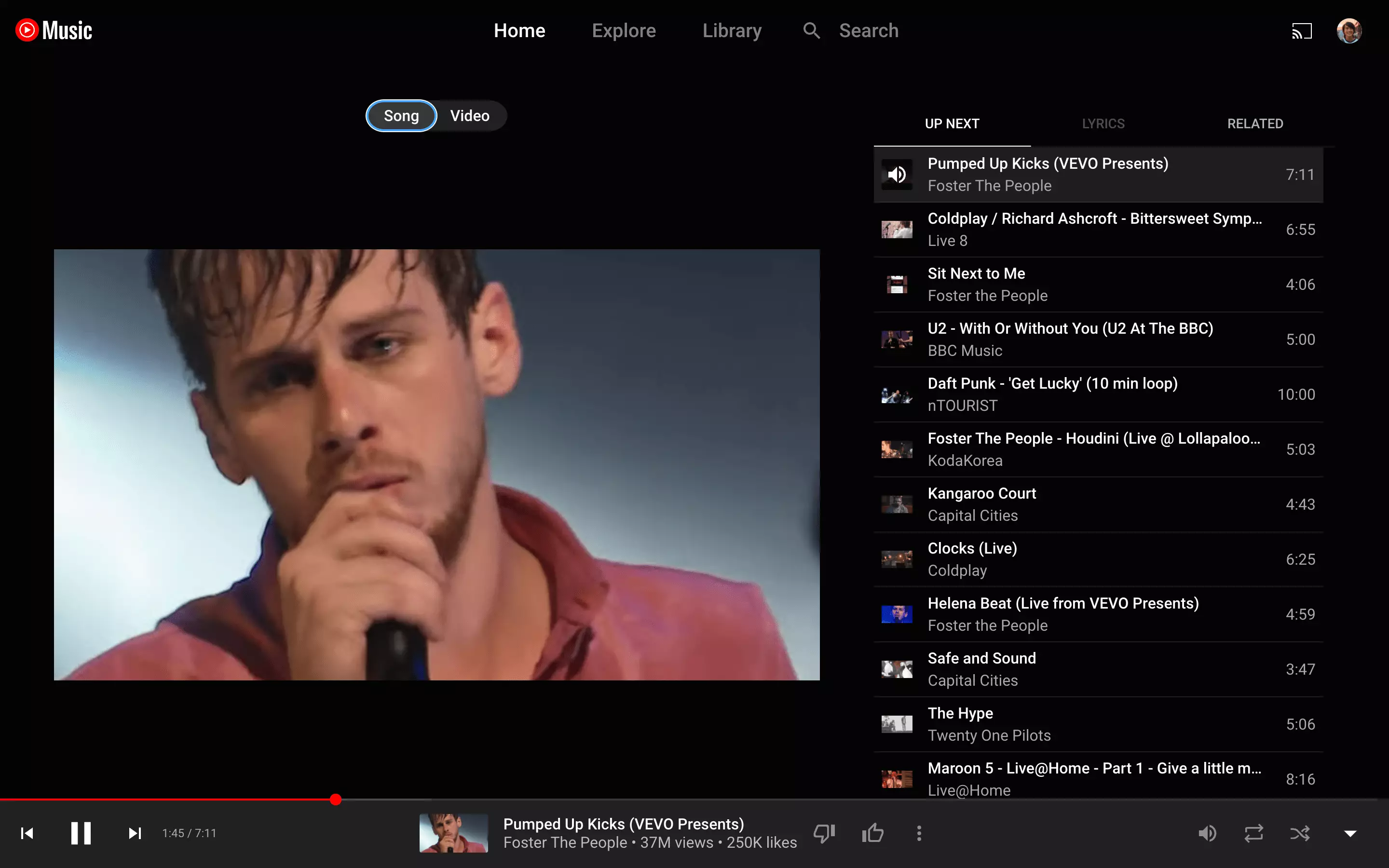 YouTube Music Switcher