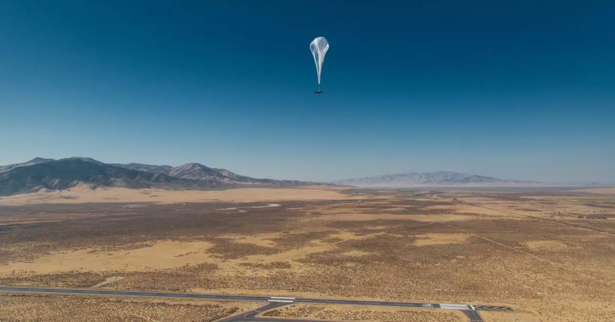 Cov tsiaj ntawv kaw Loon internet balloons