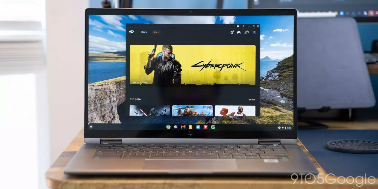 Google Stadia akan Chromebook