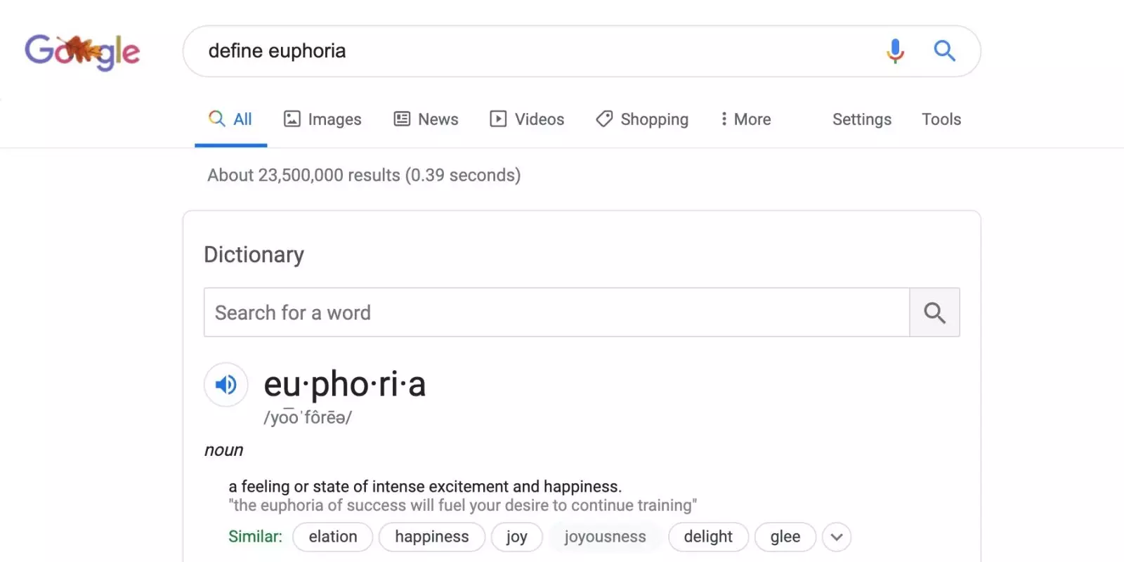 Google променя дефинициите за търсене, за да издигне синоними 30279_1