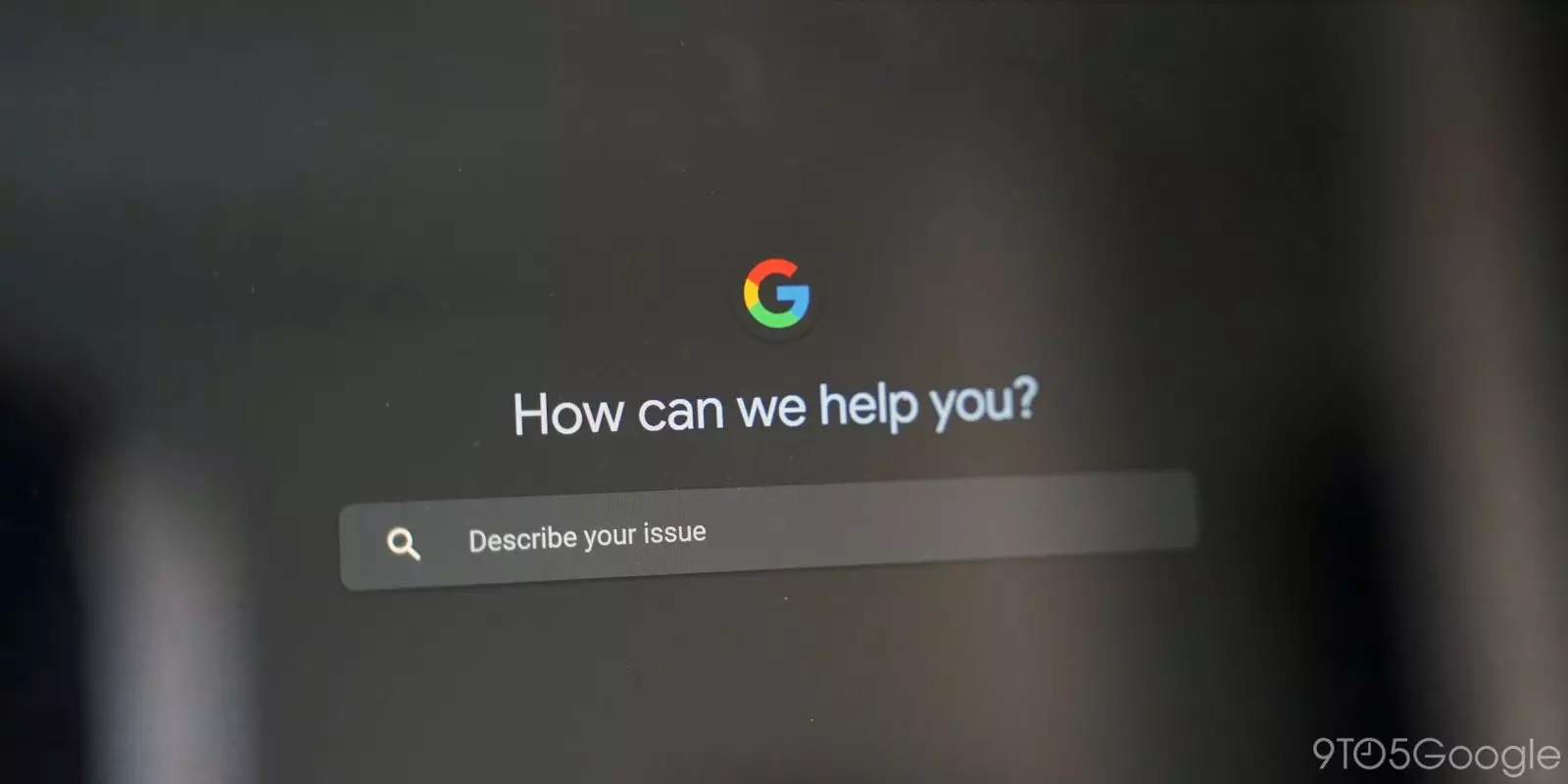 google help center របៀបងងឹត