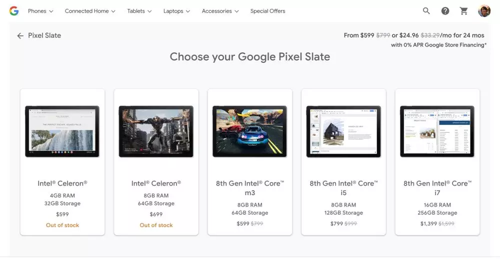 Google Pixel Slate хөнгөлөлт