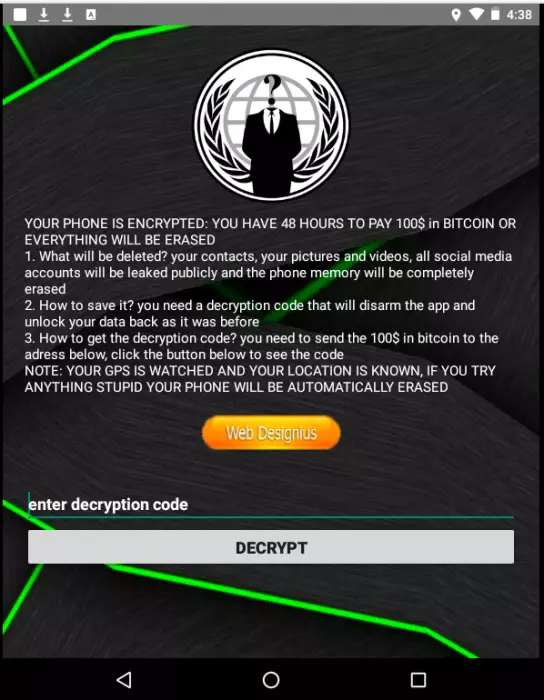 Android ransomware သည် ကိုရိုနာ ဗိုင်းရပ်စ် ခြေရာခံ အက်ပ်တစ်ခုအဖြစ် ရပ်တည်နေသည်။ 32587_2