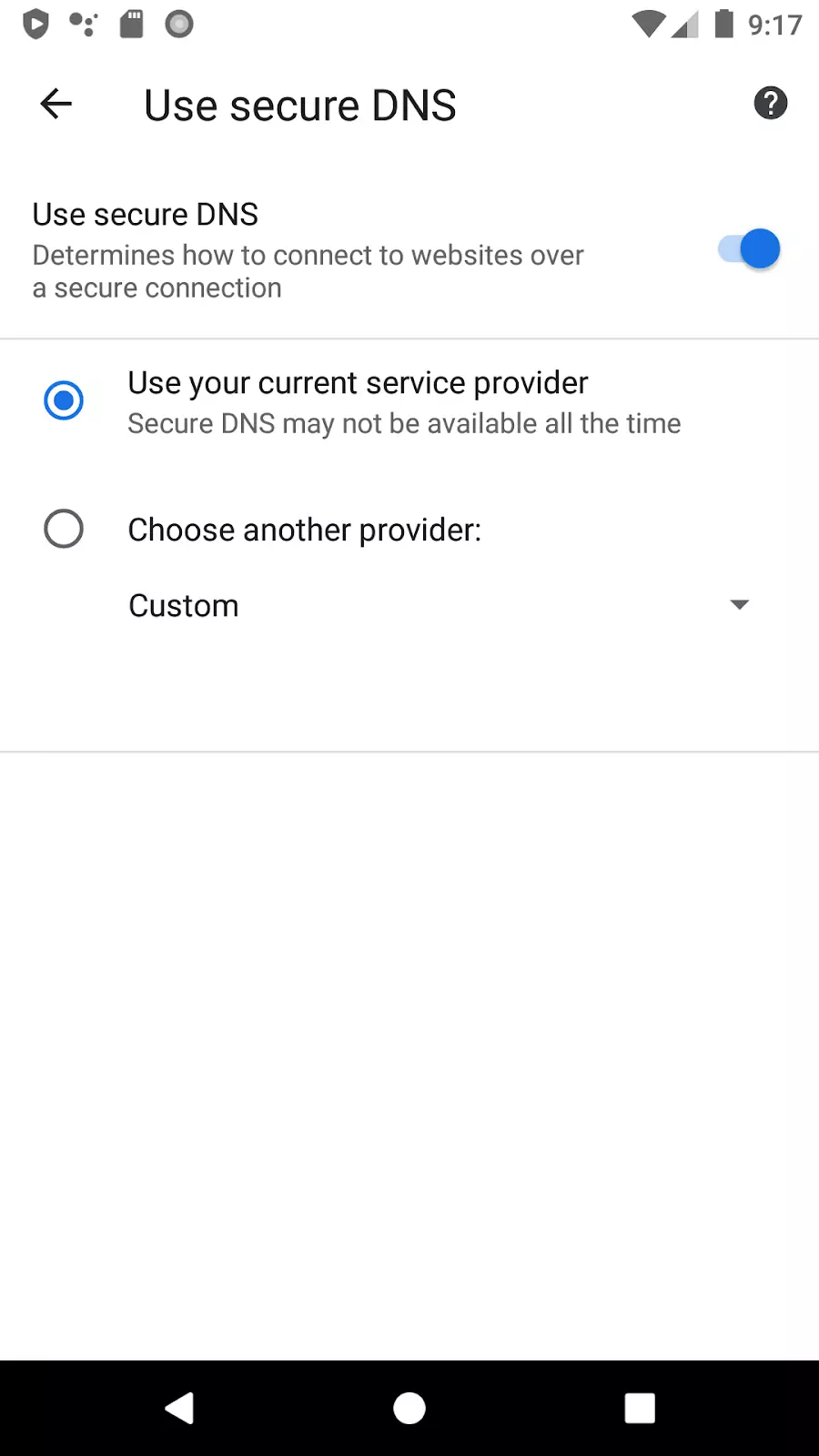 Google Android साठी Chrome 85 सह सुरक्षित DNS आणत आहे 32697_2