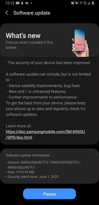 [Actualizare: T-Mobile S9/S9+] One UI 2.1 se lansează acum pentru Samsung Galaxy Note 9 32925_3