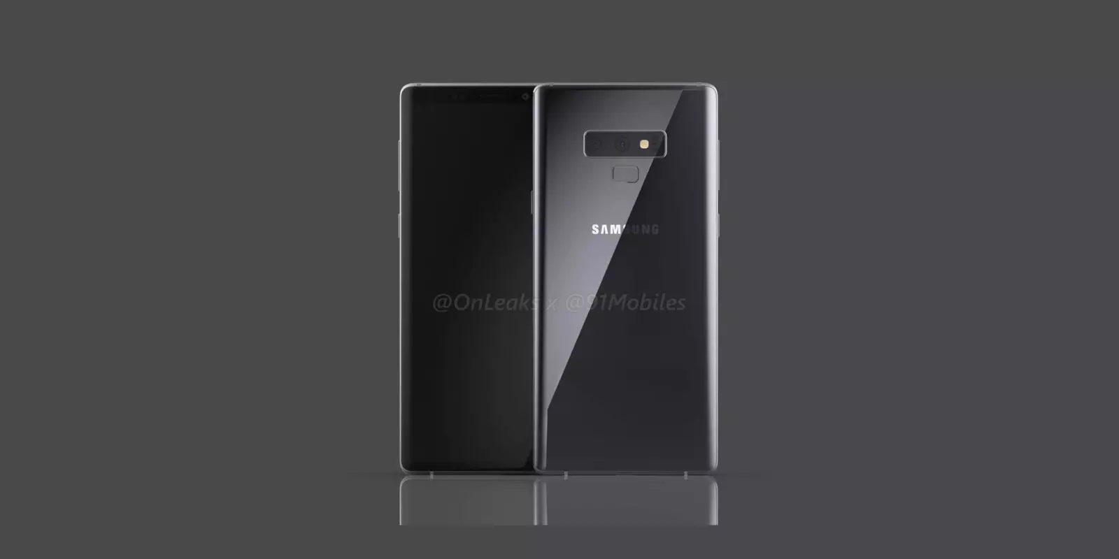 Lits'oants'o tsa pele tsa Galaxy Note 9 li bonts'a Galaxy Note 8 e nang le sensor e sa hlakang ea menoana 33891_1