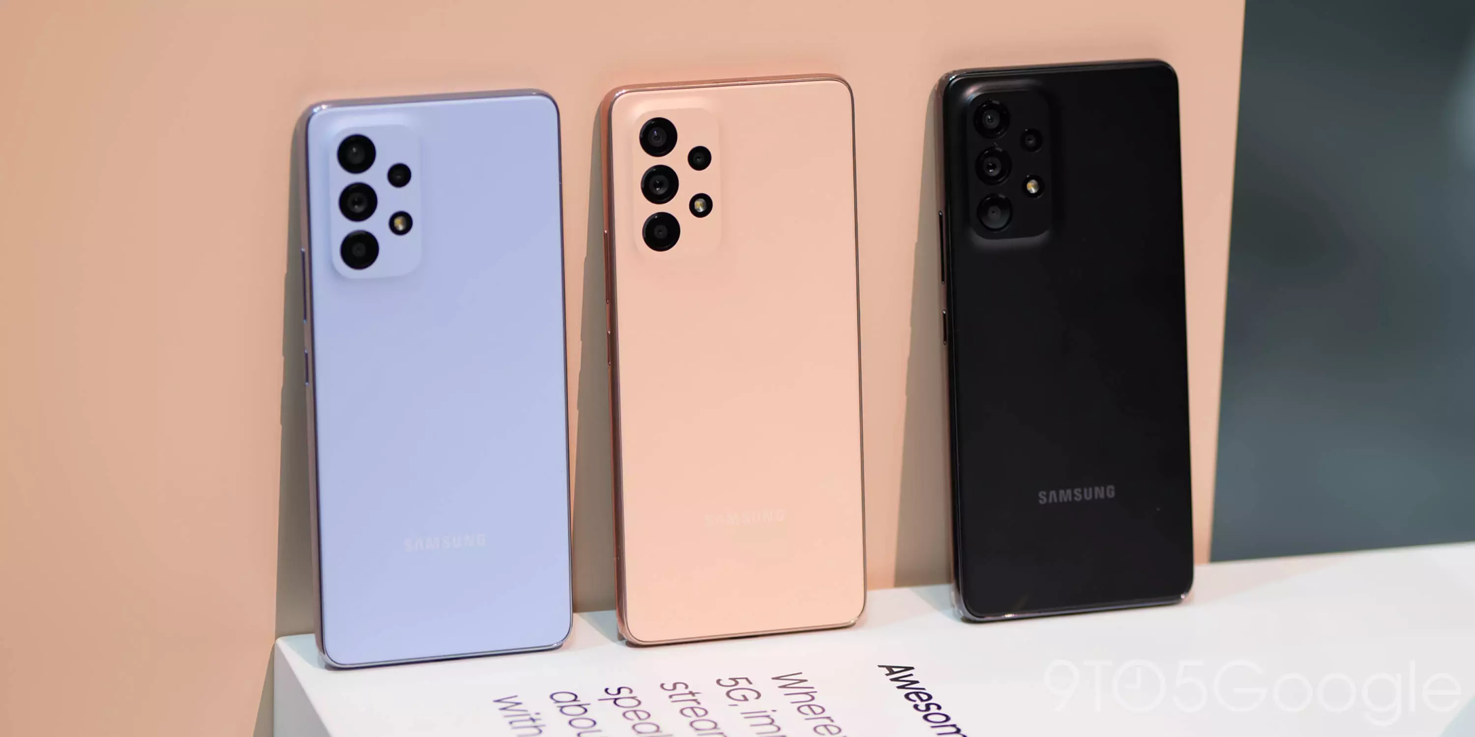 I-Galaxy A33 kunye ne-A53 iinketho zombala we-pastel