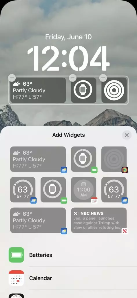 tilpasning af widget til ios 16 låseskærm