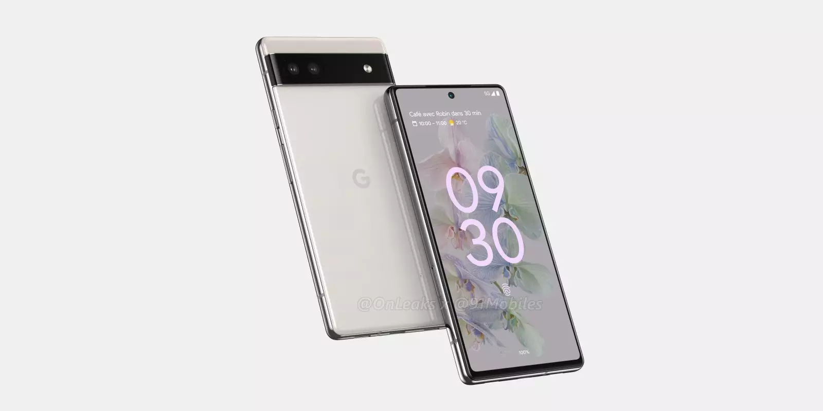 Google Pixel 6a ரெண்டர்