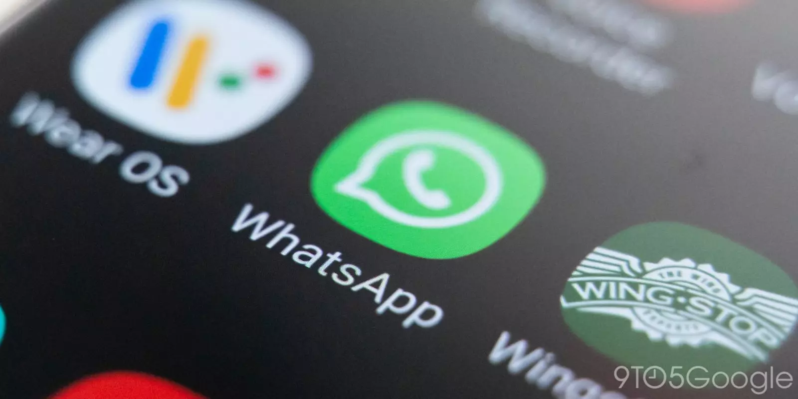 WhatsAppi ikoon telefoni rakenduste sahtlis