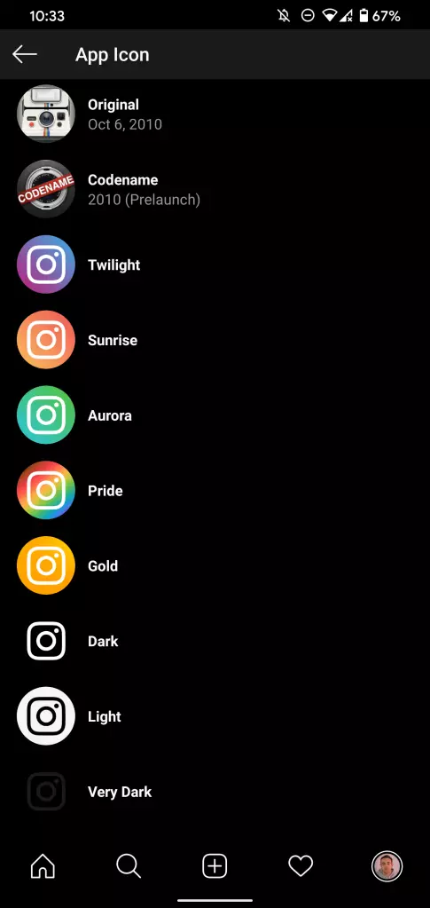 Conas deilbhín d’app Instagram a athrú ar Android agus iOS 40159_3