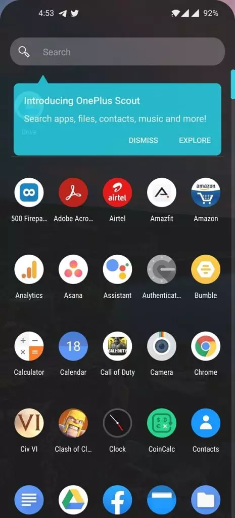 OnePlus Launcher v4.7.2 ඉන්දියාවේ OnePlus බාලදක්ෂ එක් කරයි 40647_2