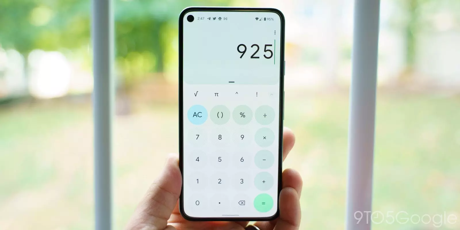 Google Calculator 8.0 бо маводи шумо дар Android 12 меояд 4080_1