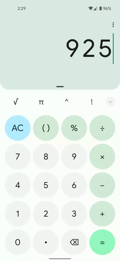 Google Calculator 8.0 sumping sareng Bahan Anjeun dina Android 12 4080_4