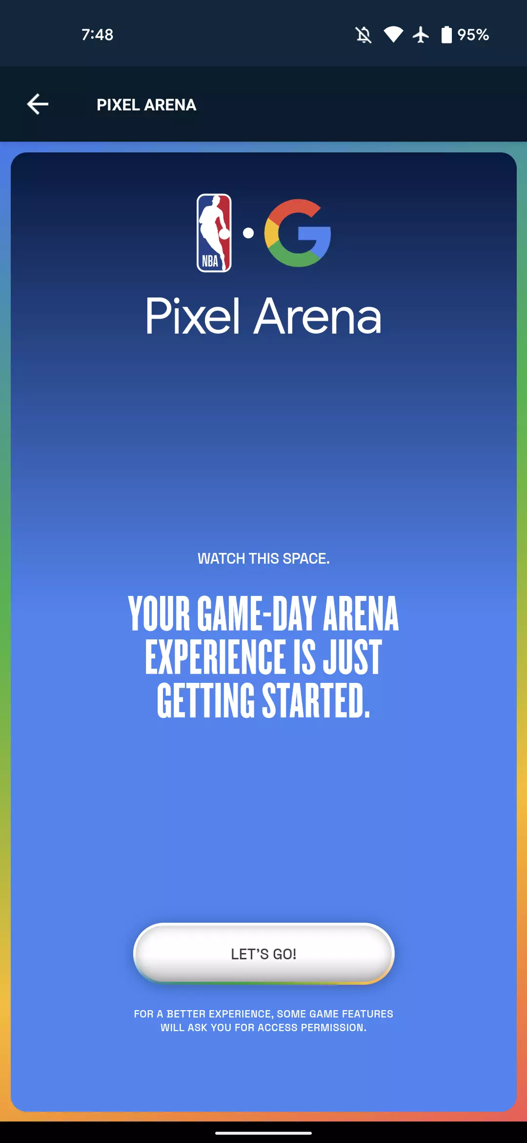 Google NBA Pixel Arena