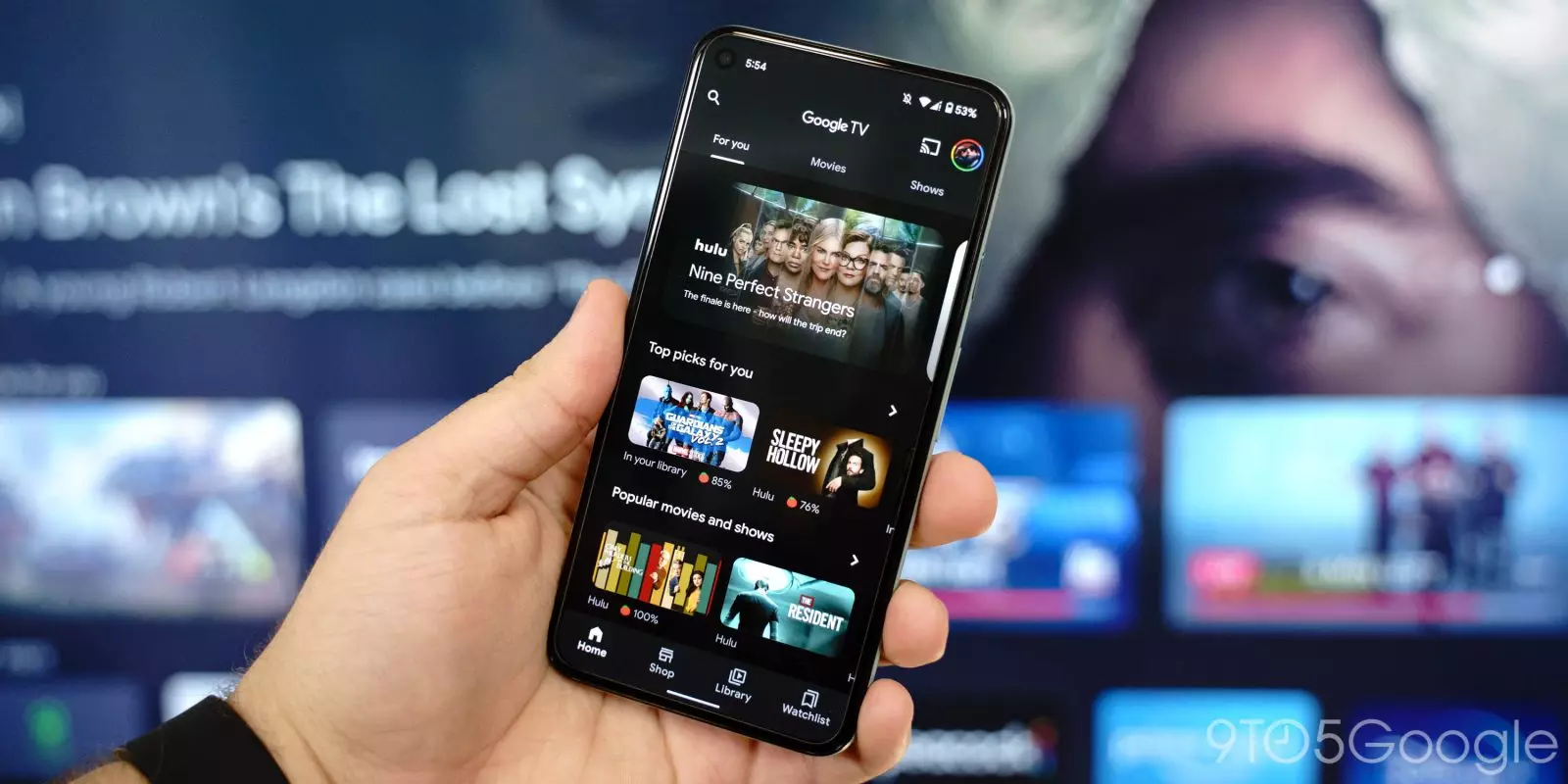 Google TV aplikacija na Androidu