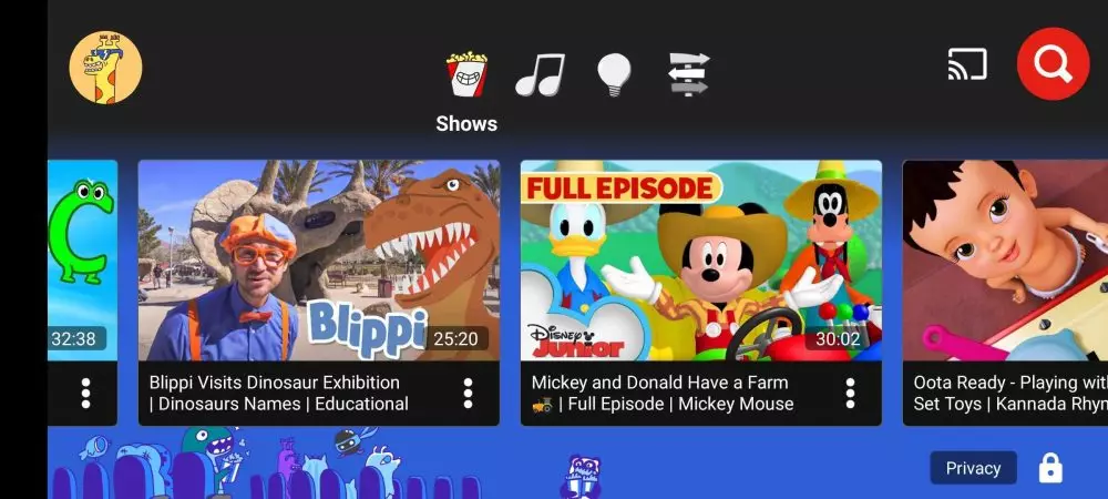 Bug YouTube Kids ngarobih ikon Chromecast pikeun sabagian 44604_2