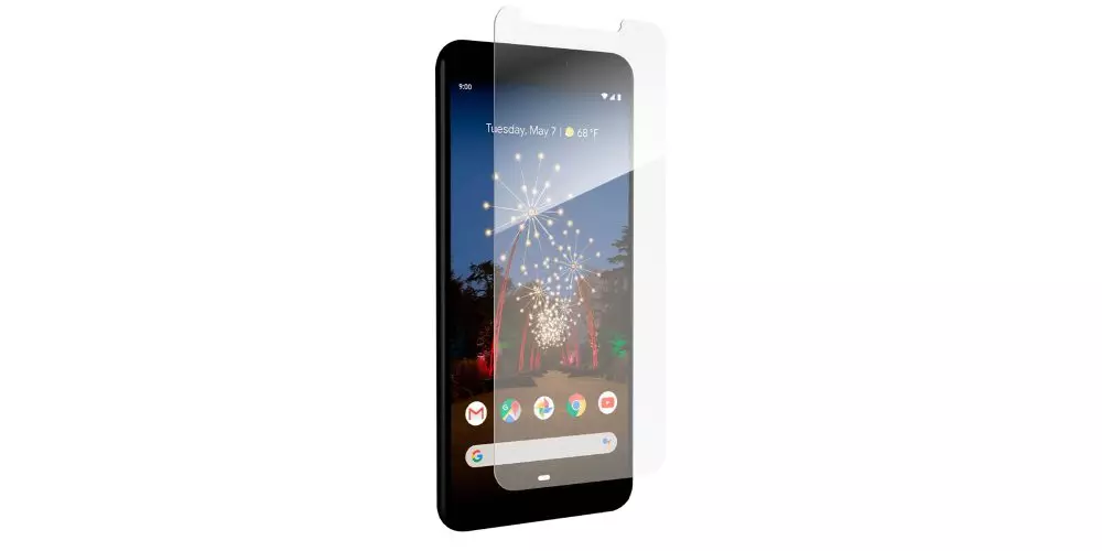 Pixel 3a Zagg InvisibleShield - cov tshuaj tiv thaiv