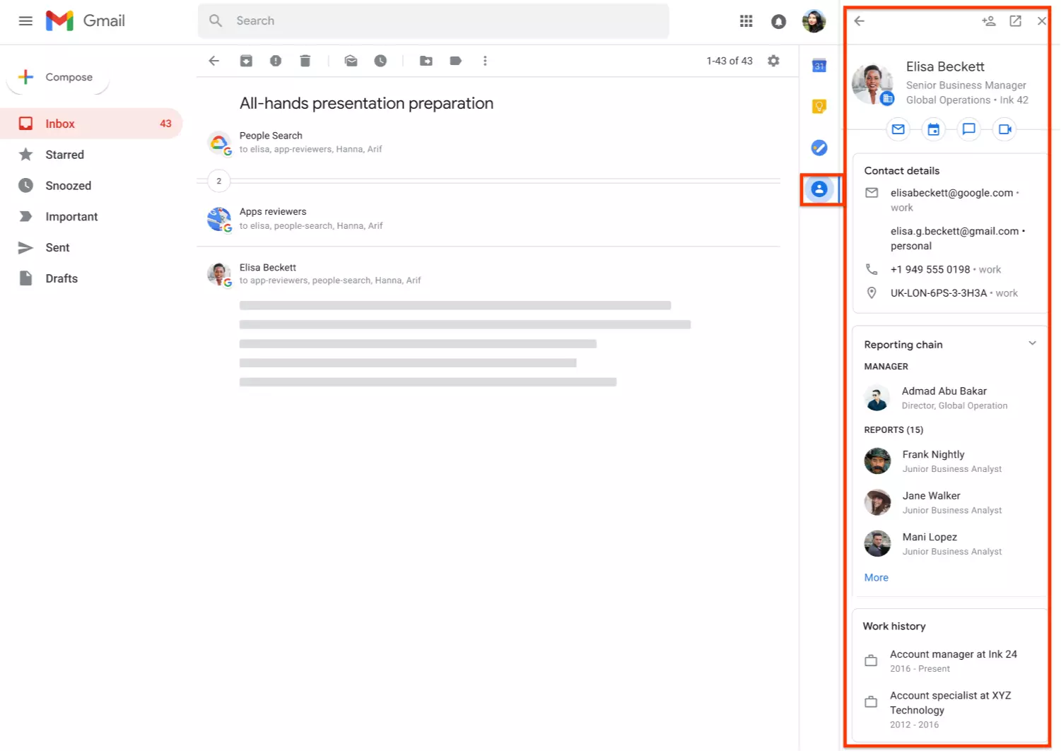 Google kontakti dolaze na Gmail bočnu traku na webu 45913_2