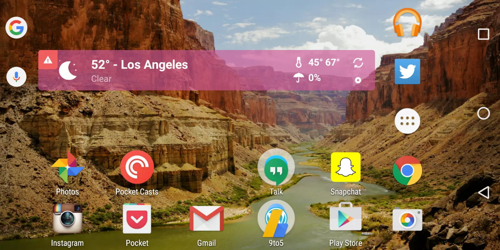 Ntlafatso ea Google Now Launcher e eketsa boemo ba naha, boholo bo tloaelehileng ba li-icon tsa app 46342_1