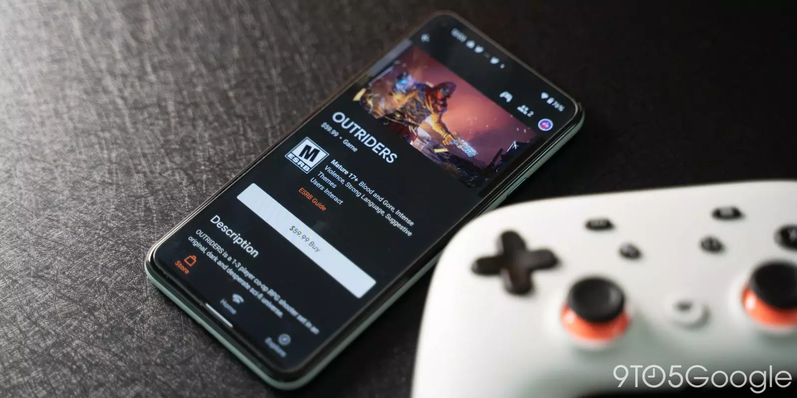 Stadia til Android