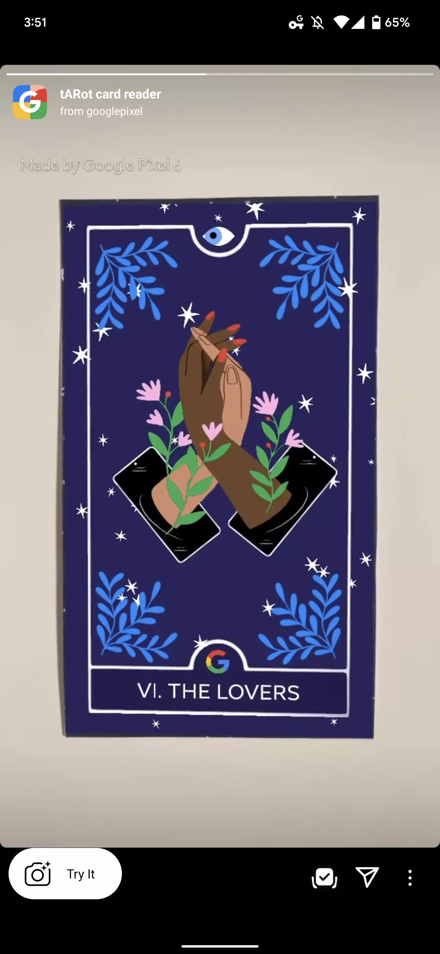 Pixel 6 ya Tarot yaulere