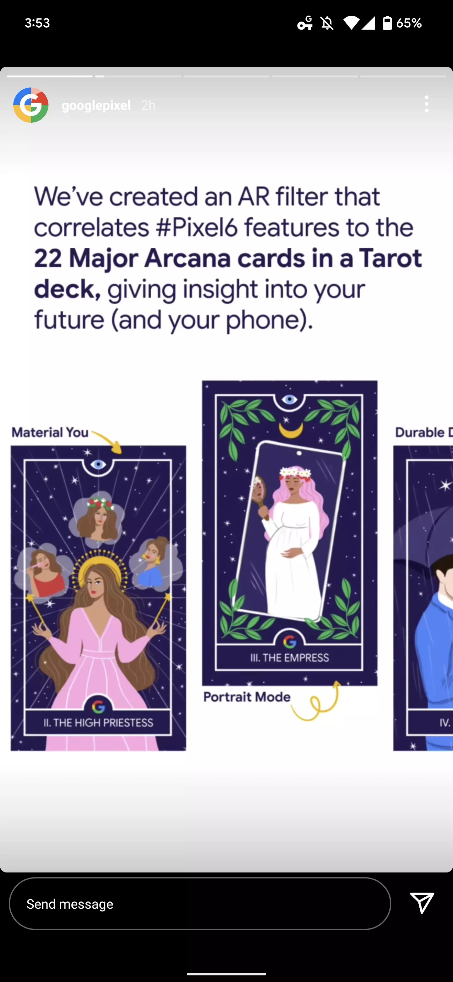 Google ສ້າງແຖບ Tarot ຮູບແບບ Pixel 6 ດ້ວຍ 78 ບັດ [U] 47350_3