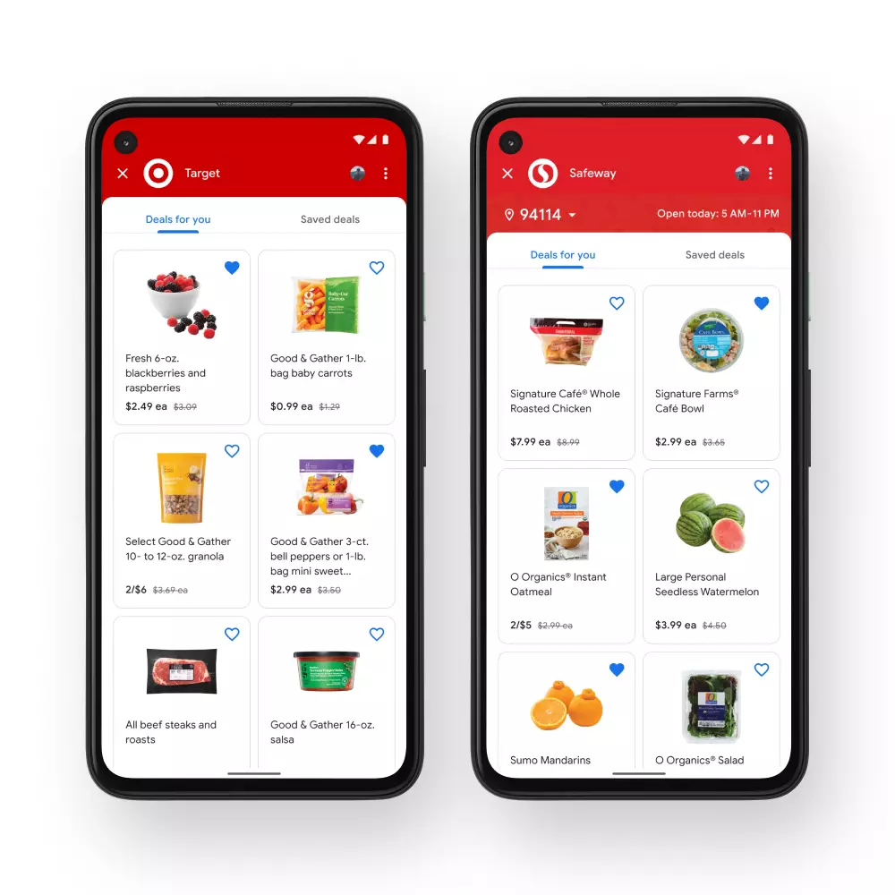 Google Pay-kruidenierswinkelsentrum kom met Target, Safeway 4808_2