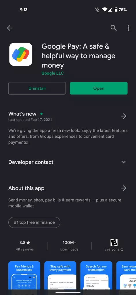 új Google Pay-értékelések
