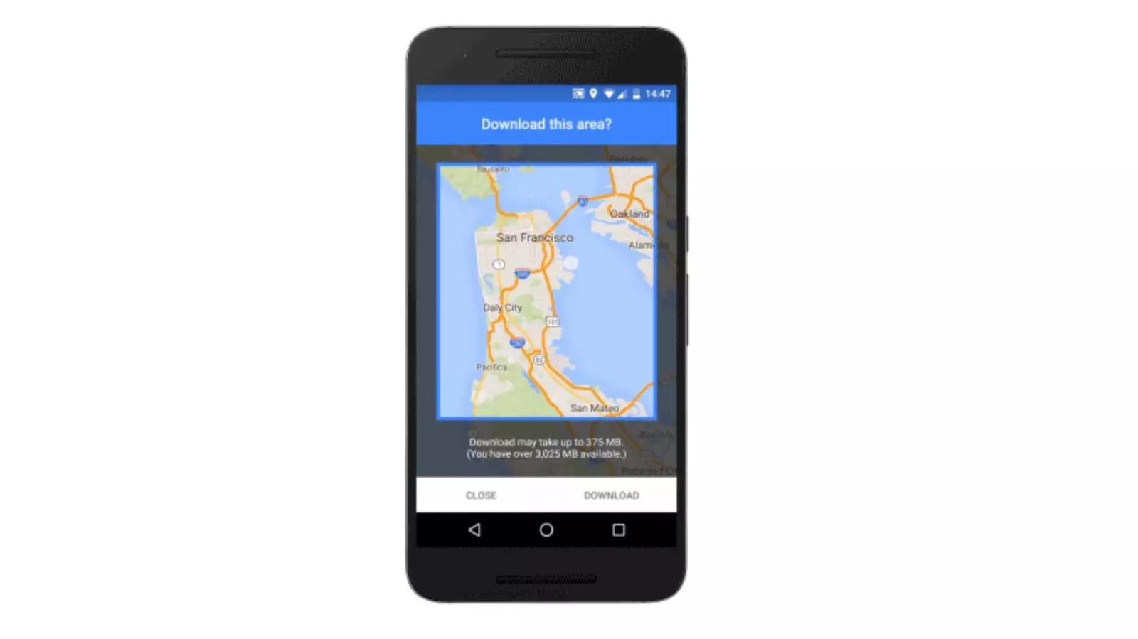 Google Maps Android-ისთვის ავრცელებს ხაზგარეშე ნავიგაციას და ჩამოტვირთვის მონაცემებს 49626_1