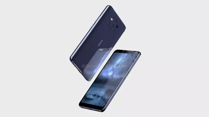 Nokia 9 5K рендерлары һәм 360-видео сәер пента-камера көйләүләренә якын карыйлар [Видео] 49943_3