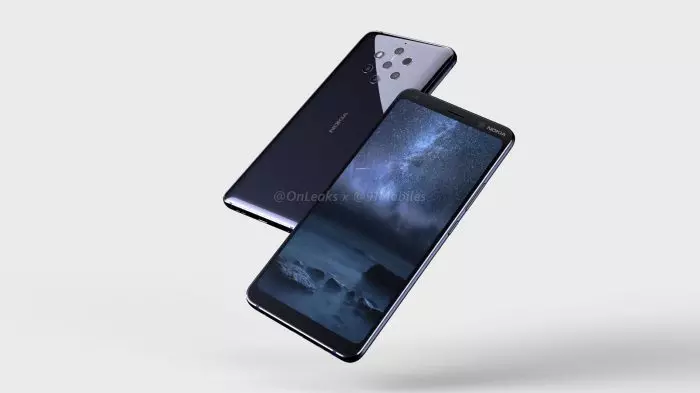 Nokia 9 5K рендерлары һәм 360-видео сәер пента-камера көйләүләренә якын карыйлар [Видео] 49943_4