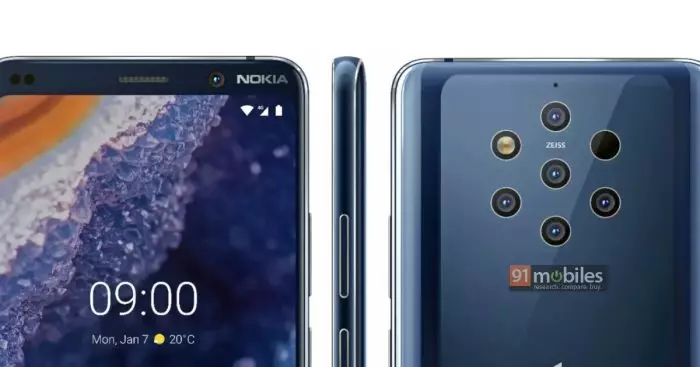 Трипофобия тудыручы Nokia 9 PureView пресслары агып чыга 49985_3