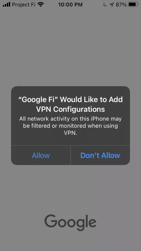 O Google Fi traz sua VPN integrada para usuários do iPhone [Atualização: já disponível] 5072_5