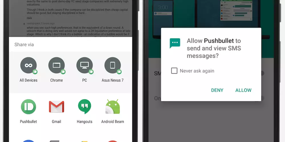 Pushbullet inowana Android 6.0 Marshmallow optimization, yakawanda mune yazvino gadziriso 53336_1