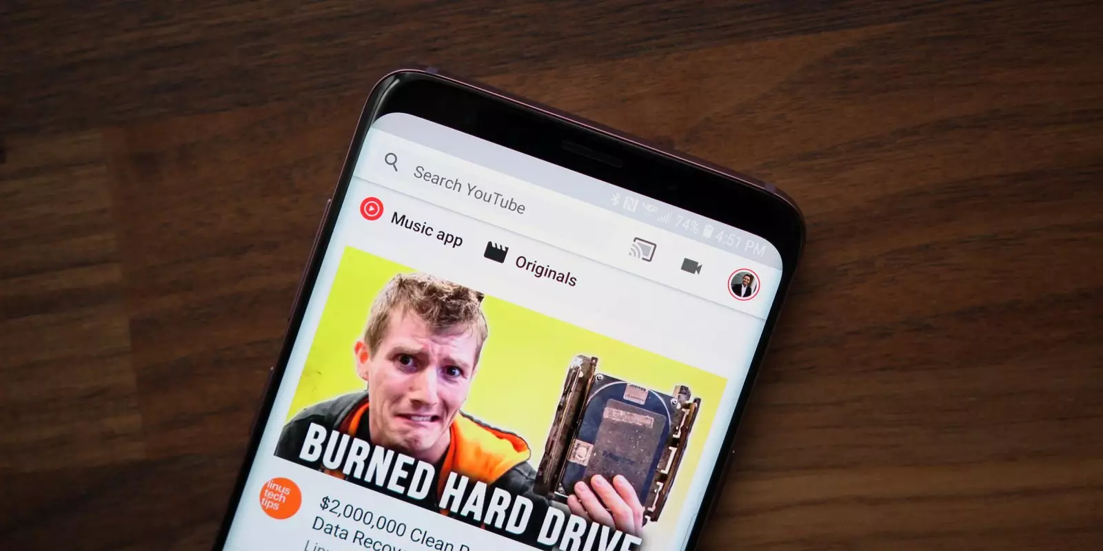 I-YouTube ivavanya i-UI yebha yokukhangela ebanzi ngokupheleleyo kwi-Android 60220_1