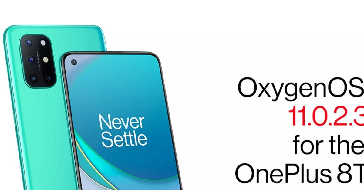 Vychází OxygenOS 11.0.2.3 pro OnePlus 8T s vylepšeními 5G