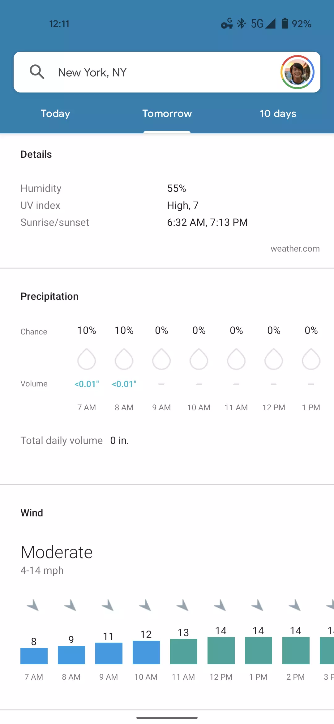 Редизајнот на Google Weather нашироко се применува на Android 61119_3