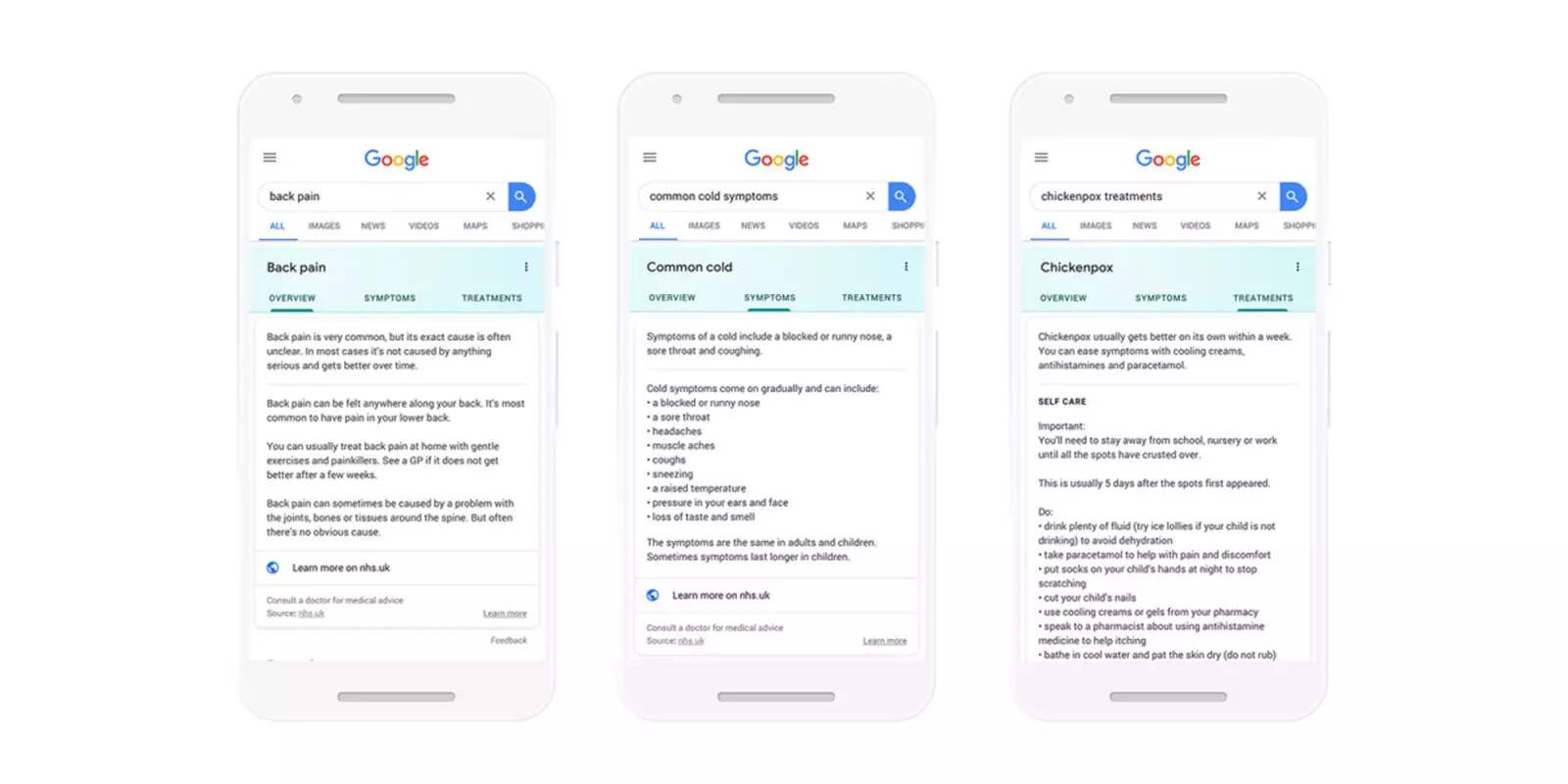 Google agora integra informações oficiais do NHS diretamente na Pesquisa 61601_1